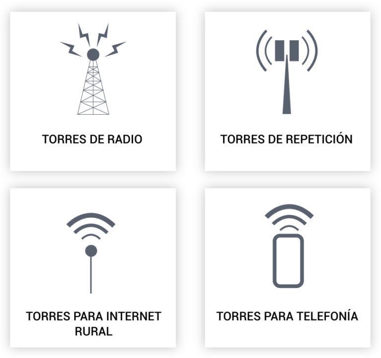 Torres para telecomunicaciones. Fabricación y diseño de torres.